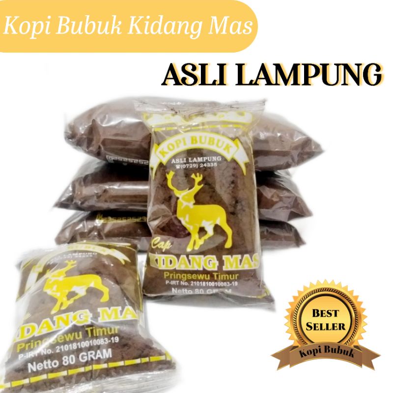 Jual Kopi Bubuk Kidang Mas || Kopi Lampung Asli || Kopi Asli || Kopi ...