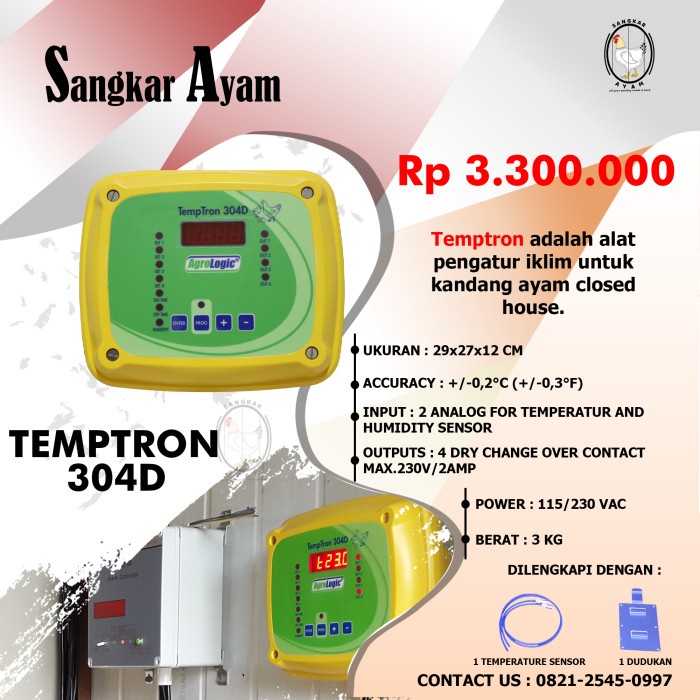 Jual Temptron 304D - Pengatur Suhu Kandang Closed House Broiler ...