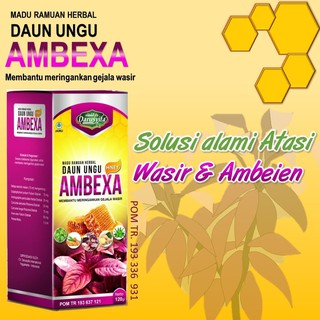 [ TERLARIS ] Madu Ambeyen AMBEXA Darusyifa Ekstrak Daun Ungu Obat Wasir ...