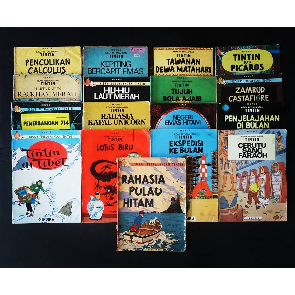 Jual Komik Cergam Eropa Langka Seri Kisah Petualangan Tintin Indira 17 ...