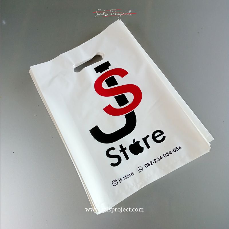 Jual PAKET Kantong Plastik + Sablon (Kantong Kresek HDPE Zip Plong, uk ...