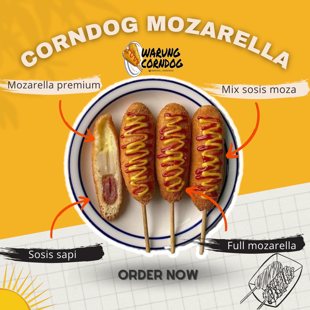 Jual CORNDOG MOZARELLA mini Korean food Frozen Food Topping Premium ...