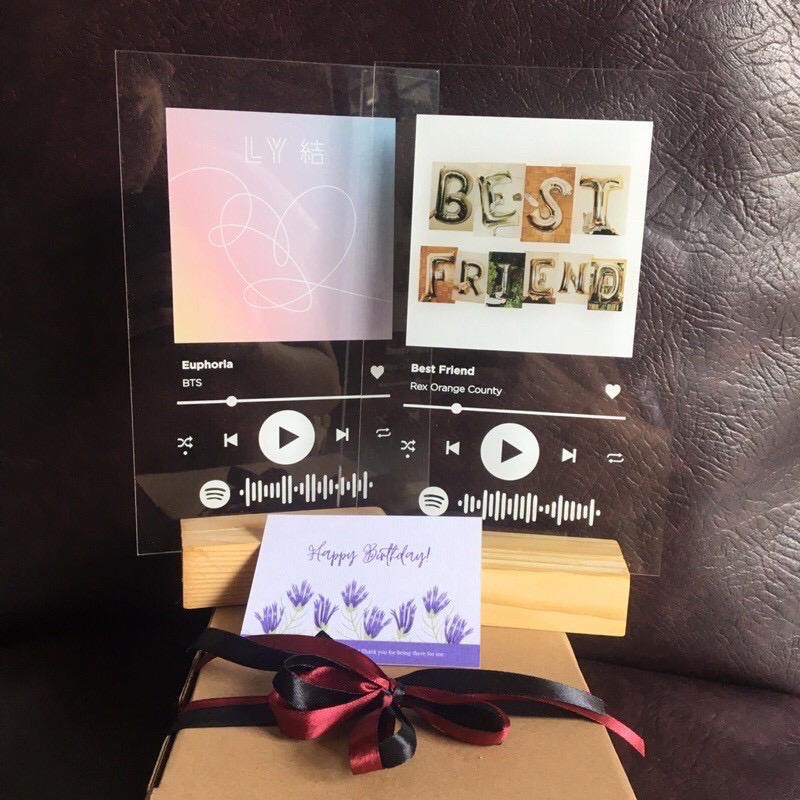 Jual Bebas Custom Kata / Foto / Sketsa / Lagu Spotify Song Art Acrylic ...