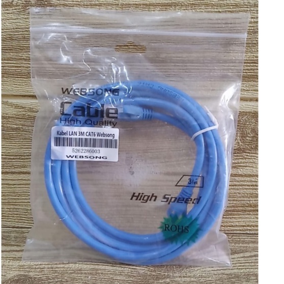 Jual Kabel LAN 3m CAT6 WEBSONG | Shopee Indonesia