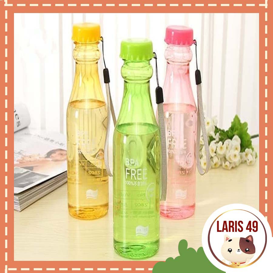 Jual Laris49 Botol Minum Soda BPA Free Colorful Unbreakable Bottle ...