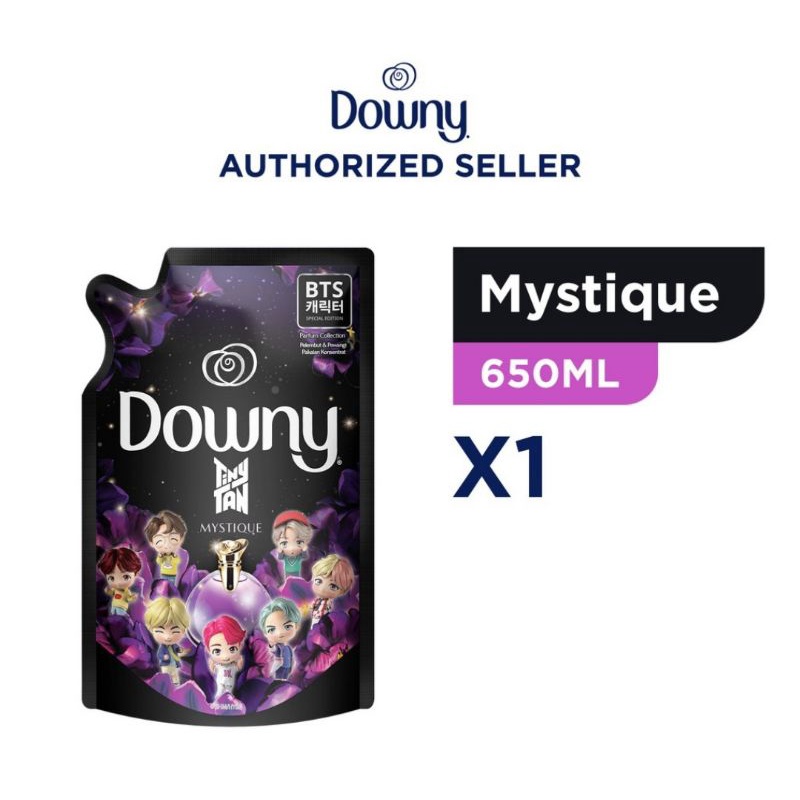 Jual UDS - Mystique TinyTAN Downy pewangi dan pelembut pakaian (650 ml) | Shopee Indonesia