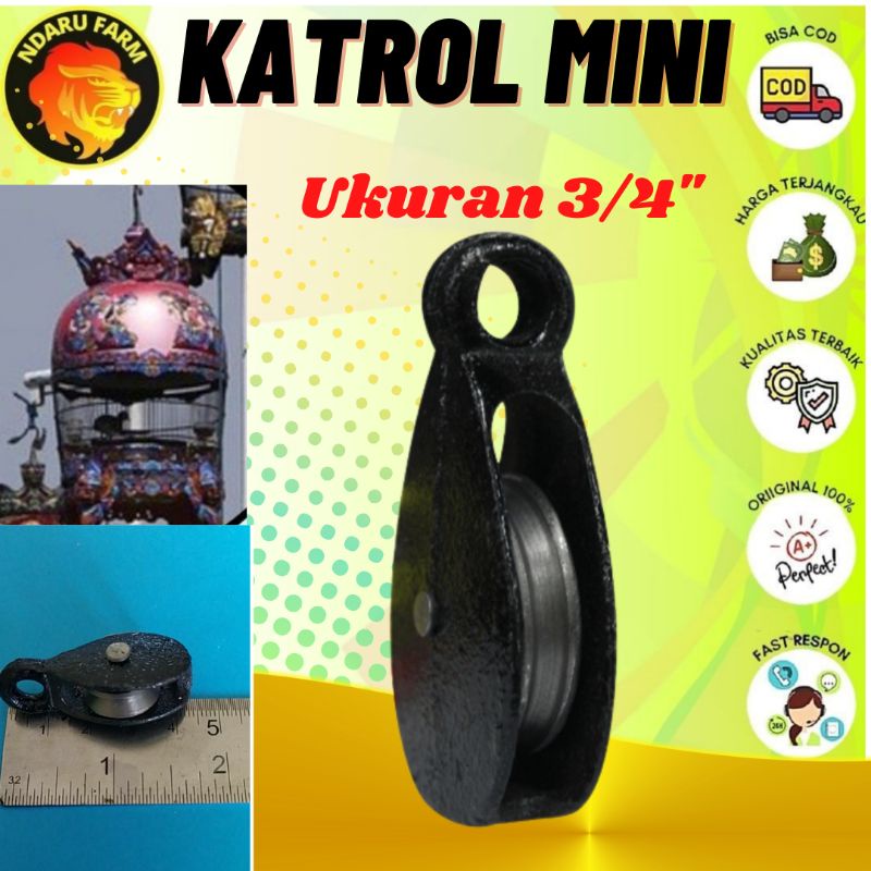 Jual KATROL MINI KEREKAN BURUNG UKURAN 3/4 INCHI PULLE MINI NDARUFRAM | Shopee Indonesia