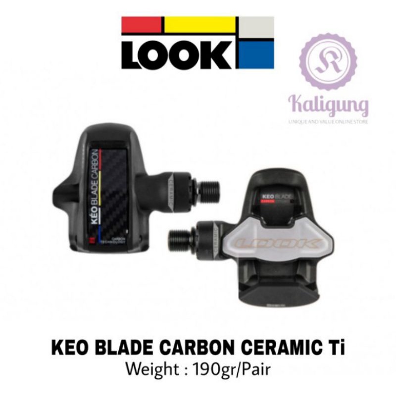Jual Pedal clipless Road LOOK KEO BLADE CARBON CERAMIC Ti - Include ...
