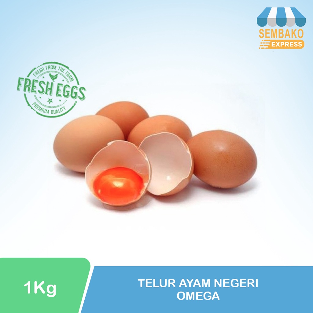 Jual TELUR AYAM NEGRI OMEGA 1KG | Shopee Indonesia