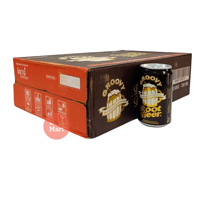 Jual Groovy Sarsaparila Root Beer 330ml x 24 Rootbeer Kaleng | Shopee ...