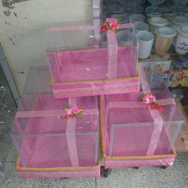 Box Lamaran Set 3 tutup Mika Tinggi / Kotak Hantaran Seserahan Kawin ...