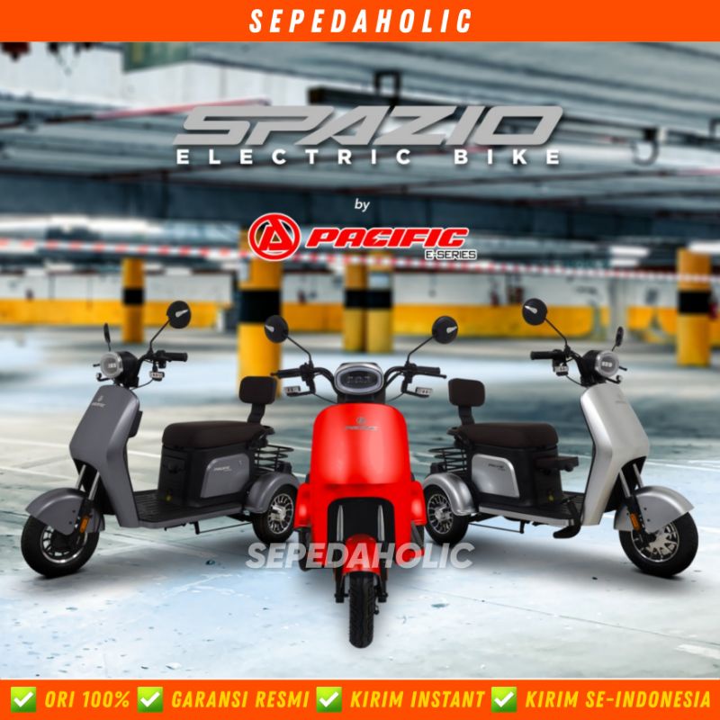 Jual Sepeda Motor Listrik PACIFIC SPAZIO Roda Tiga 3 Electric E Bike ...