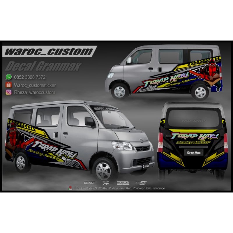 Jual Decal granmax ( bisa req. tulisan ) | Shopee Indonesia