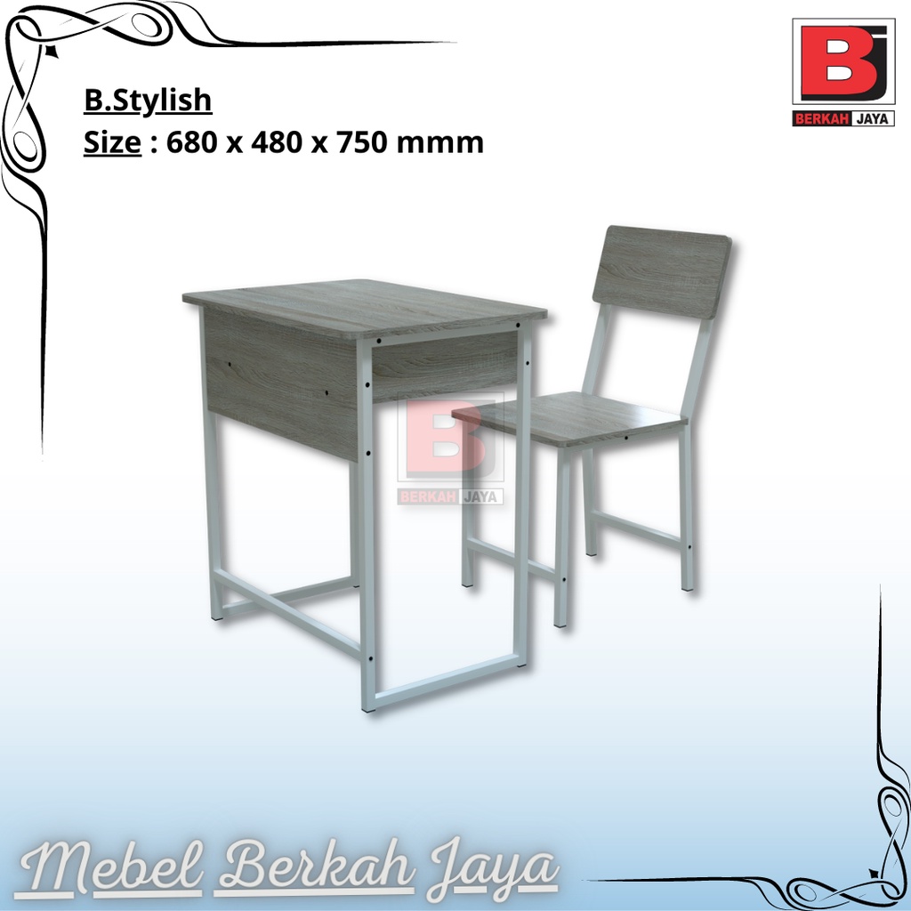 Jual Meja Belajar/Meja Sekolah Besi/Meja Kursi Belajar/Meja Kursi ...