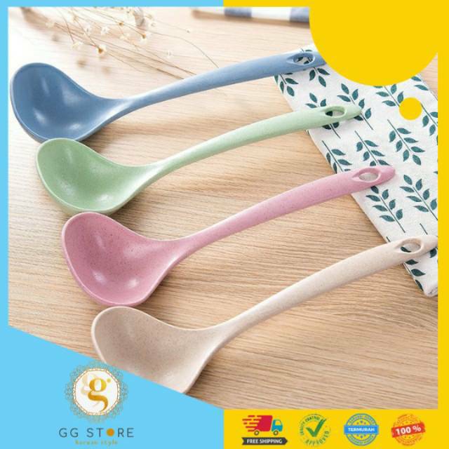 Jual E057[BELI 5 GRATIS 1 EMOJI GOYANG]SENDOK SAYUR KUAH SOUP PLASTIK ...