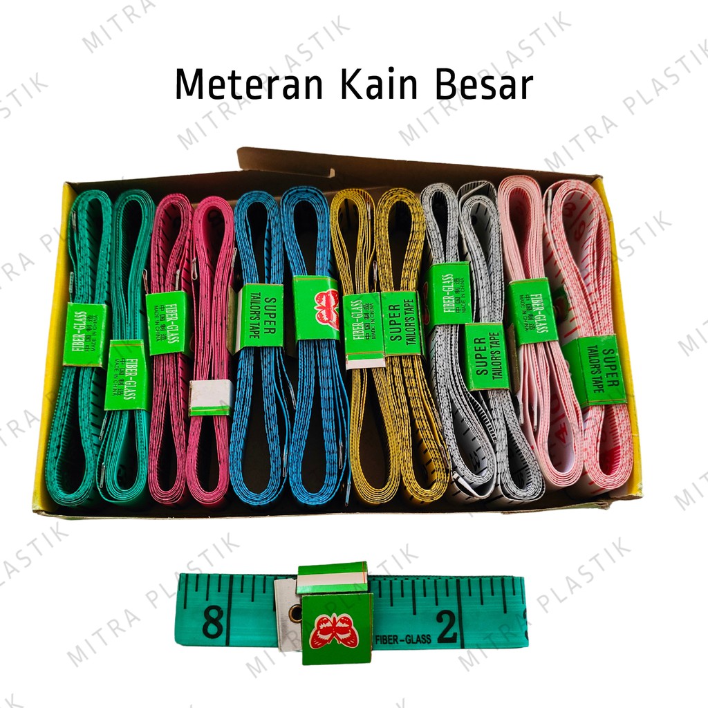Jual Alat Ukur Meteran Kain Meteran Jahit Meteran Warna Warni Meteran ...