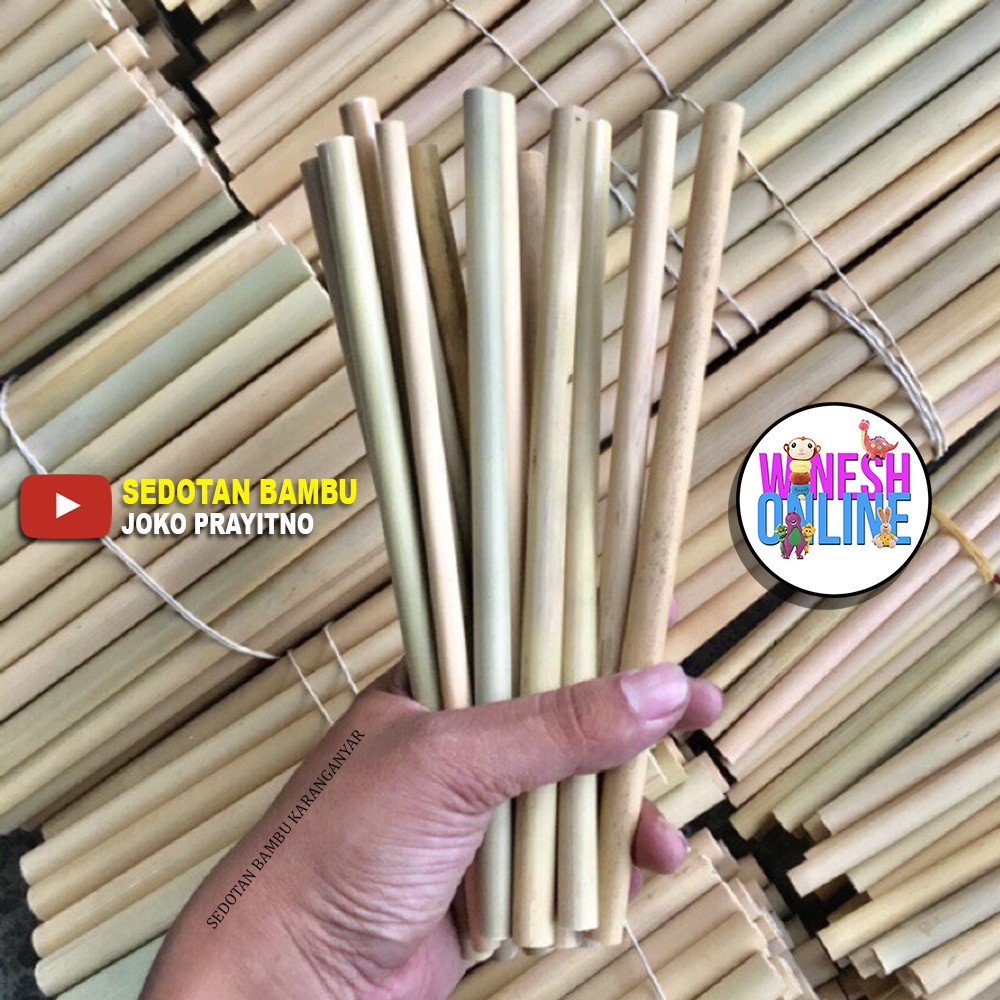 Bamboo Straw 3 Ukuran / Sedotan Bambu | Shopee Indonesia