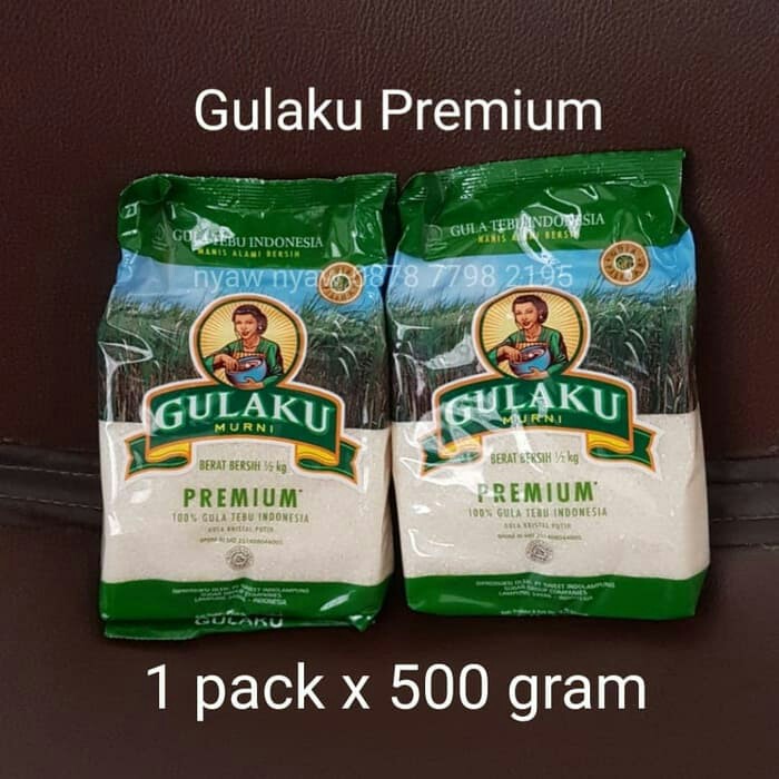 Jual Gulaku premium 1/2 kg (kemasan hijau gula pasir tebu 500 gram ...