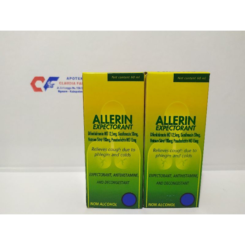 Jual Allerin expectorant sirup 60 ml Indonesia|Shopee Indonesia