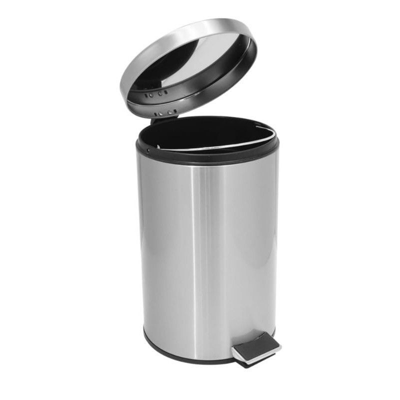 Jual Informa tempat sampah stainless 20 liter pedal bin injak fingerprint proof trash bin round ...