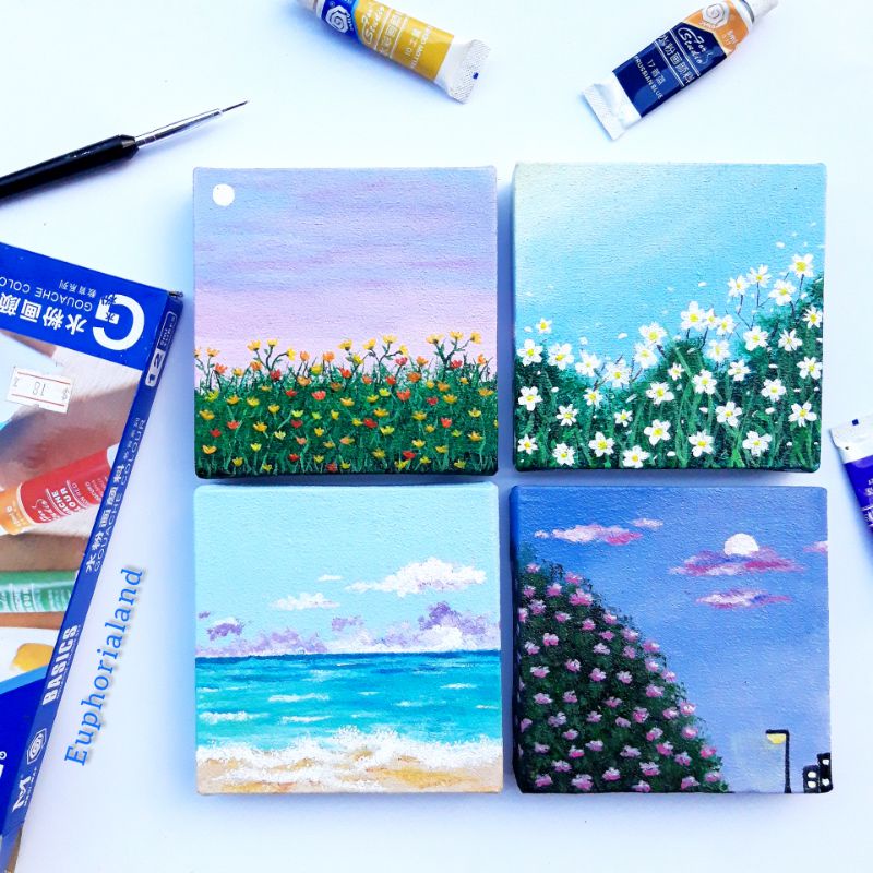 Jual (limited Handmade) Acrylic Mini Painting Handmade/Lukisan Mini ... Jual (limited Handmade) Acrylic Mini Painting Handmade/Lukisan Mini ...