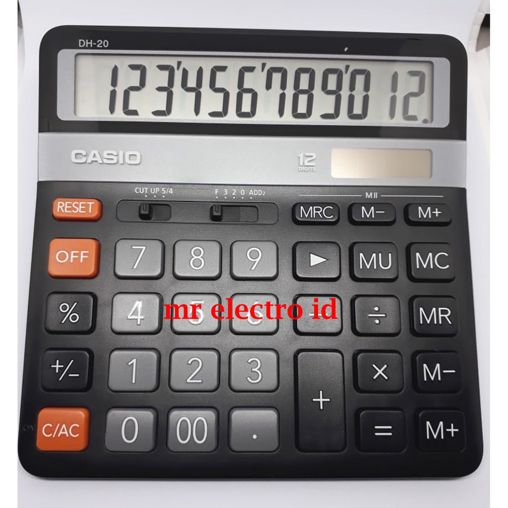 Jual KALKULATOR CASIO DH 20 ORIGINAL - 12 DIGIT - KALKULATOR DAGANG ...