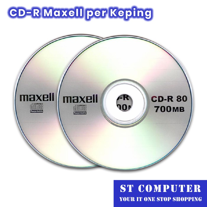Jual CD-R Blank Maxell 700mb Eceran CDR Kosong Satuan Indonesia|Shopee Indonesia