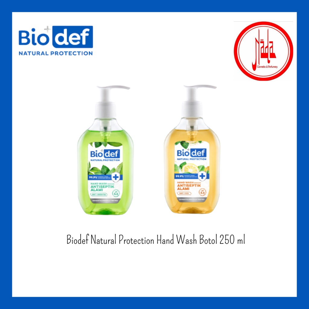 Jual Biodef Natural Protection Hand Wash Botol 250 ml | Shopee Indonesia