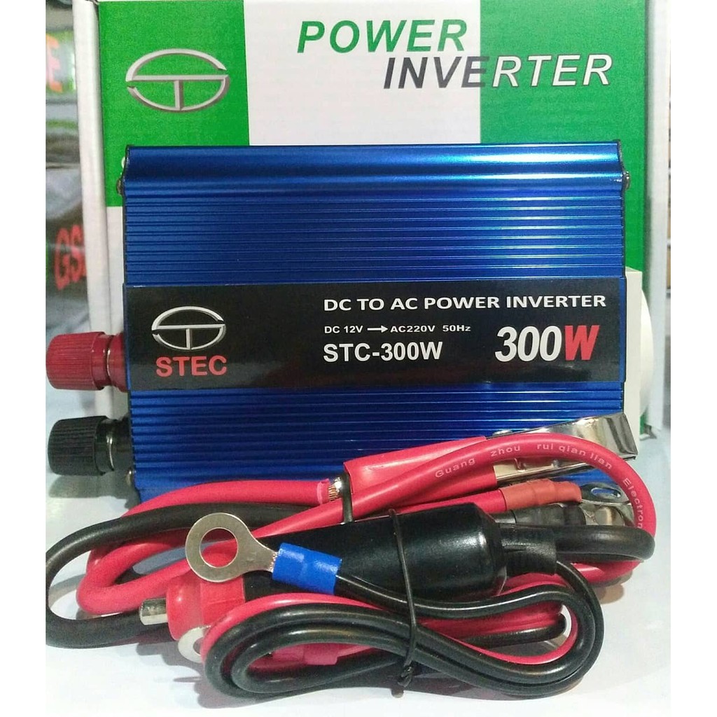 Power Inverter DC to AC 300W / 12V to 220V 300W STEC | Shopee Indonesia