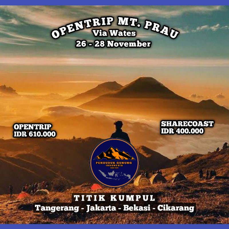 Jual open trip gunung prau dieng | Shopee Indonesia