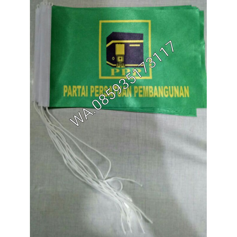 Jual Bendera partai ppp ukuran 15X22,5 cm | Shopee Indonesia