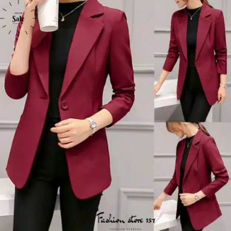 Jual BLAZER WANITA / JAS FORMAL PERPUAN / BLAZER CEWEK | Shopee Indonesia