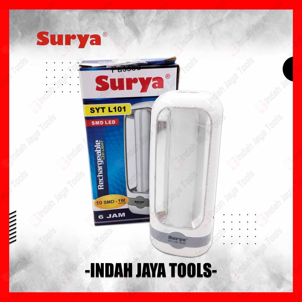 Jual SURYA SYT L101 Lampu Led Emergency Lamp Darurat Rechargeable Cas | Shopee Indonesia