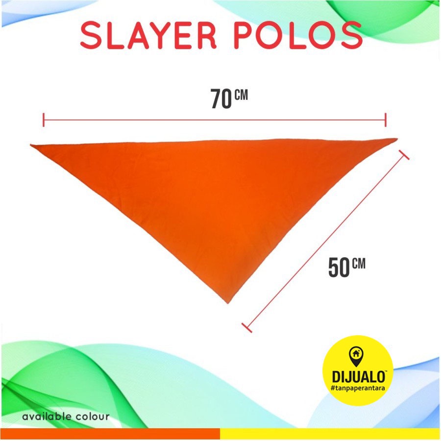 Jual slayer bandana polos segitiga custom | Shopee Indonesia