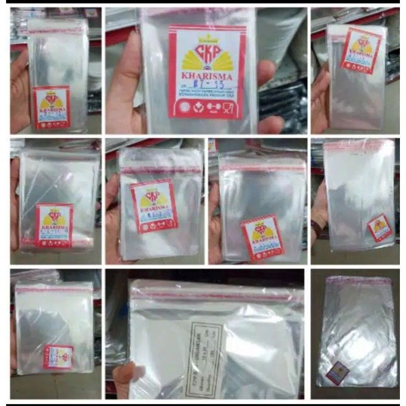 Jual Plastik OPP / Plastik ukuran besar Bening Kaca Seal Lem untuk kue ...