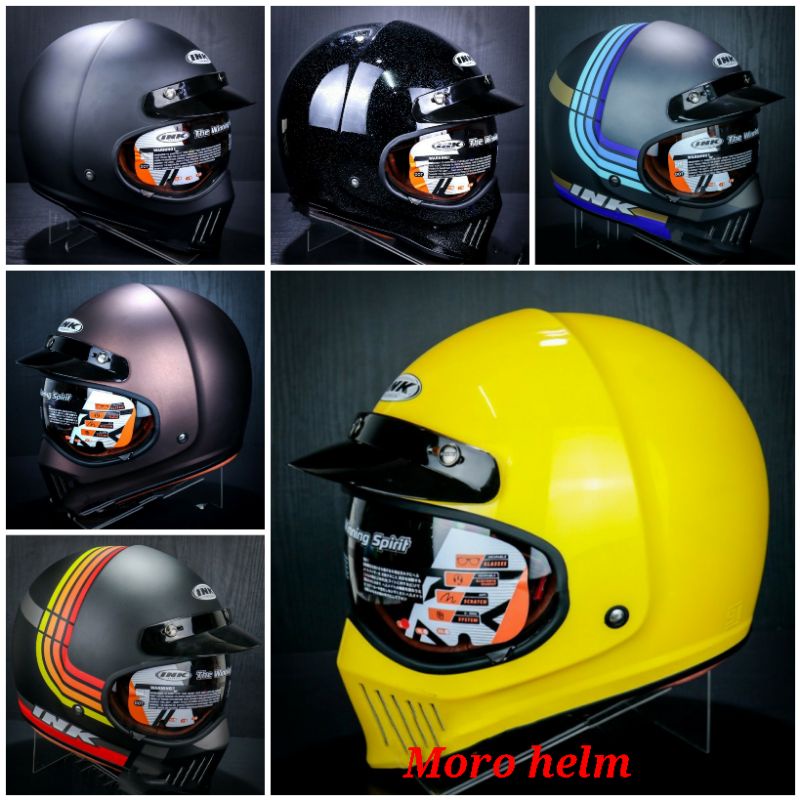 Jual helm ink trooper retro classic INK TROOPER full face | Shopee ...