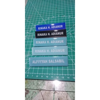 Jual NAMETAG/PAPAN NAMA CUSTOM I Nametag Sekolah I Nametag Satpam I ...