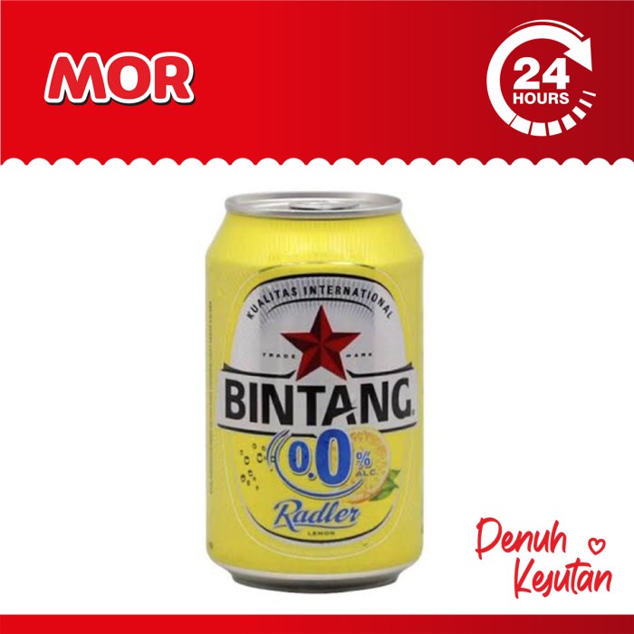 Jual BINTANG Radler Lemon Zero Beer Bir Klg 330 ml | Shopee Indonesia