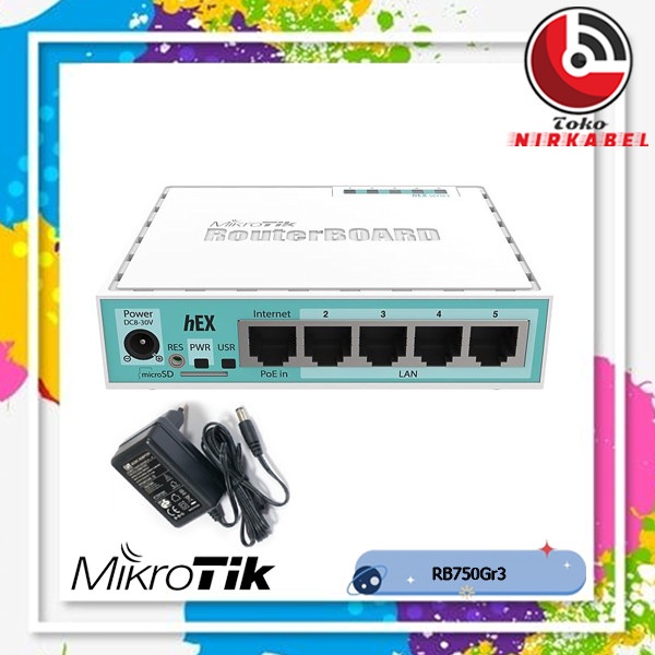 Jual MikroTik hEX RB750Gr3 | RB750 Gr3 | RB 750 Gr3 Indonesia|Shopee ...