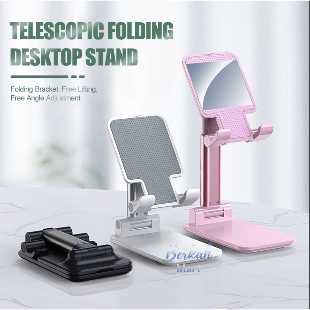 DESKTOP FOLDING MULTI STAND PHONE HOLDER HP TABLET DUDUKAN HANDPHONE ...