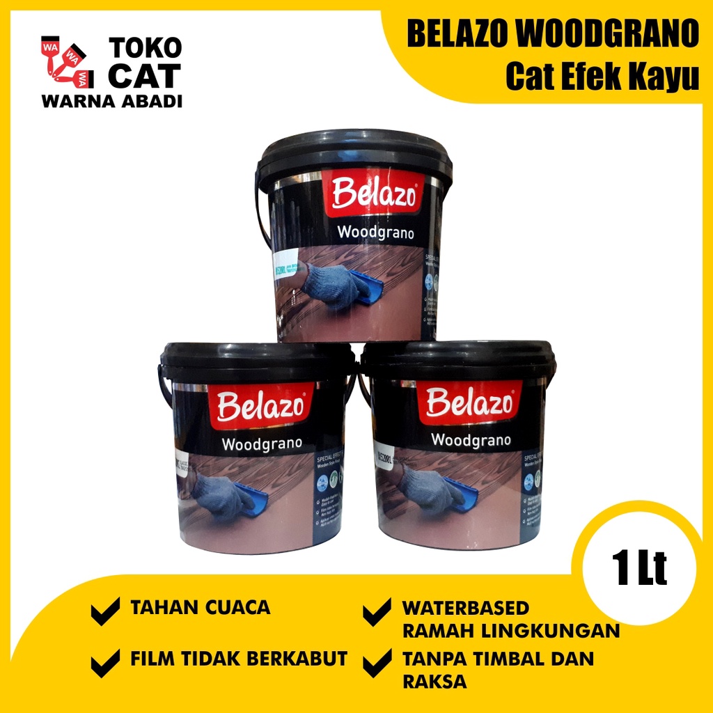 Jual CAT TEKSTURE BELAZO WOODGRANO 1 LITER | Shopee Indonesia