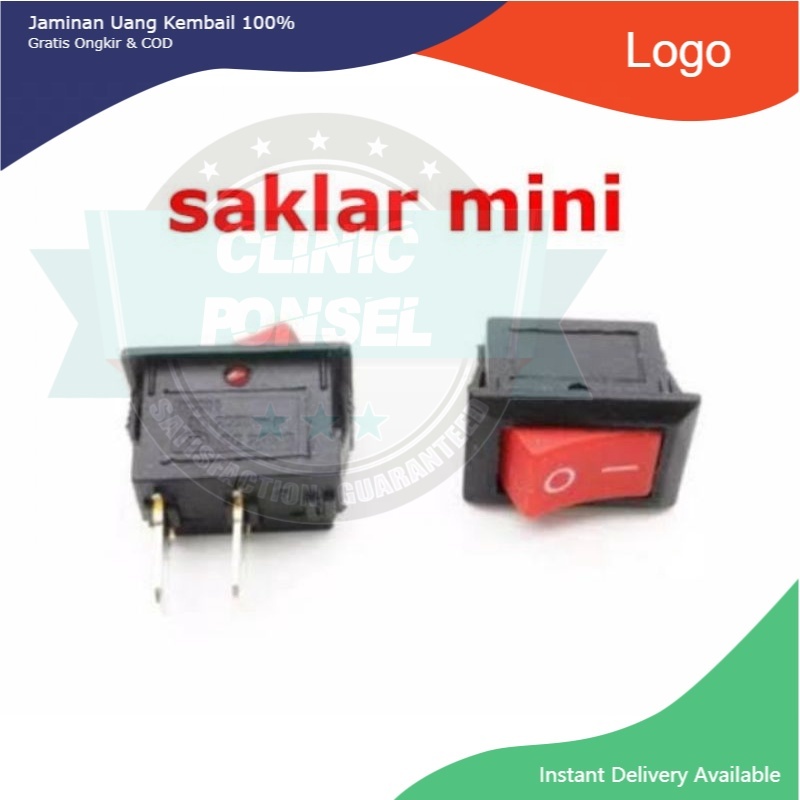 Jual Saklar Rocker Switch 2pin On Off Kecil Merah | Shopee Indonesia