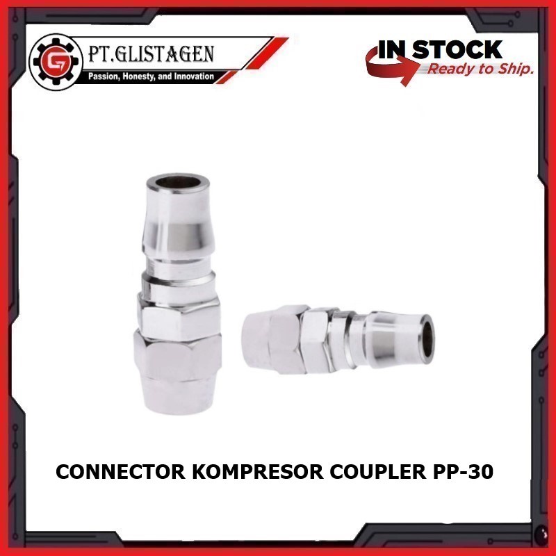 Jual Quick Coupler PP 30 Sambungan Selang Kompresor Recoil Cuk Kopler ...