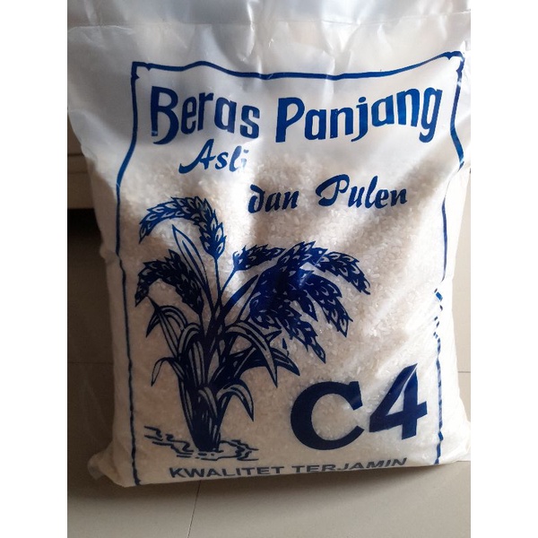 Jual Beras C4 Panjang & Pulen 4,5kg-5kg | Shopee Indonesia