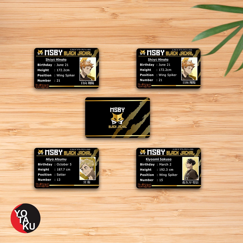 Jual Kartu ID Card Anime MSBY BLACK JACKALS Bisa Custom Nama YOTAKUSHOP ...