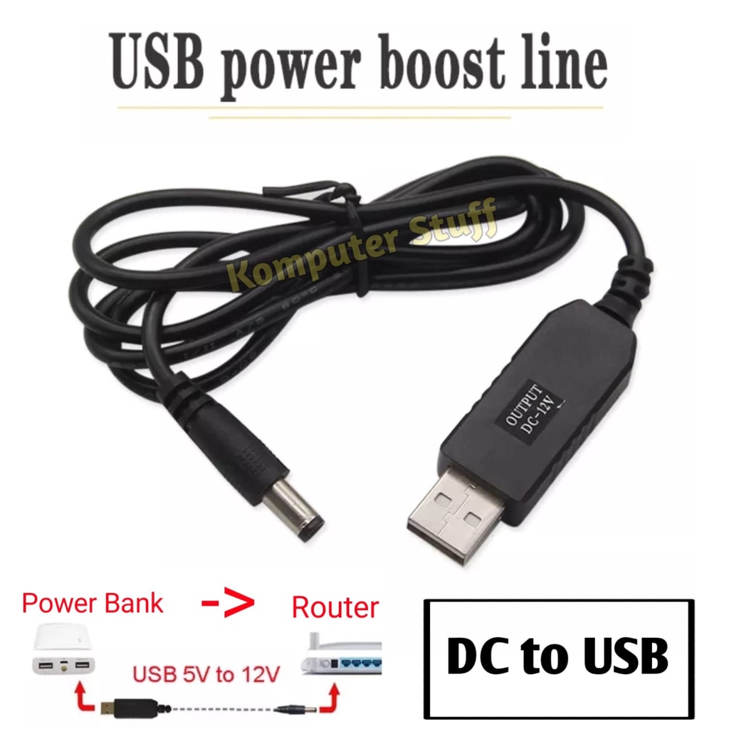 Jual Kabel Converter Modem Orbit / Router Ke Power Bank DC Ke USB DC 5V ...