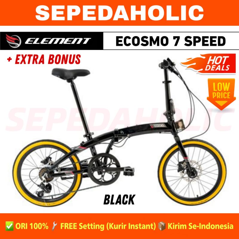 Jual Sepeda Lipat ELEMENT ECOSMO 7 Speed 20 Inch Rem Hidrolik Folding ...
