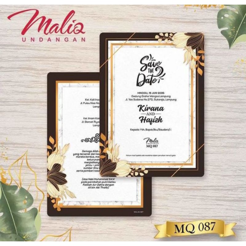 Jual undangan motif terbaru sudah termasuk teks sesuai pesanan | Shopee ...
