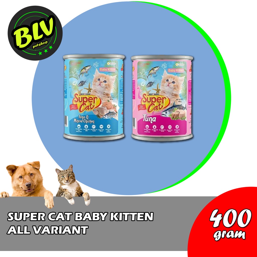 Jual Super Cat Baby Kitten 400gr ( makanan Kucing ) | Shopee Indonesia