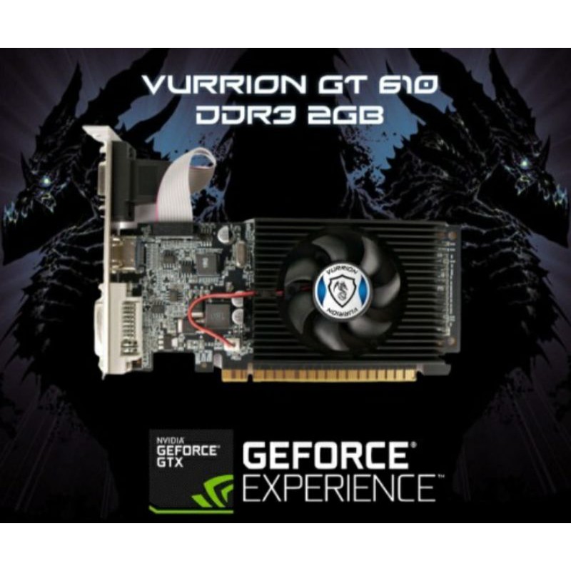 Jual VGA VURRION GT 610 2GB DDR3 64Bit GAMING VGA ORI | Shopee Indonesia